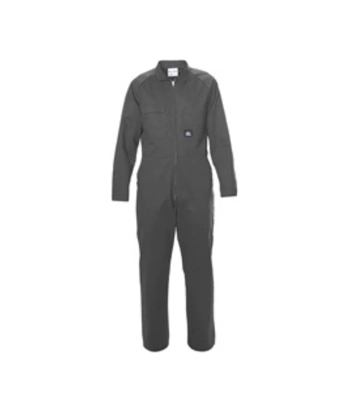 N1011S COTTON GREY AND GREEN OVERALL – Totally Workwear New Zealand