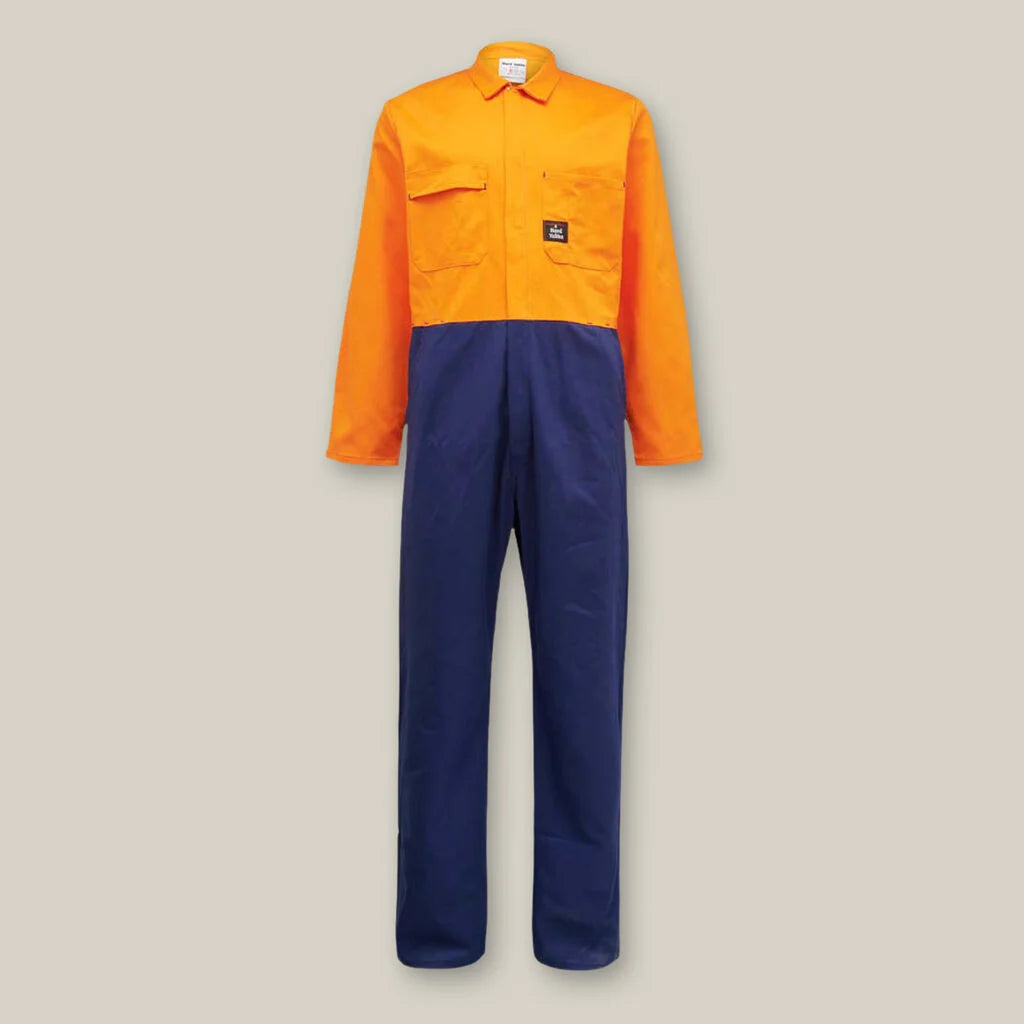 NOD1HV Day Only Cotton Hi-Vis Dome Front Overall – Totally Workwear New ...